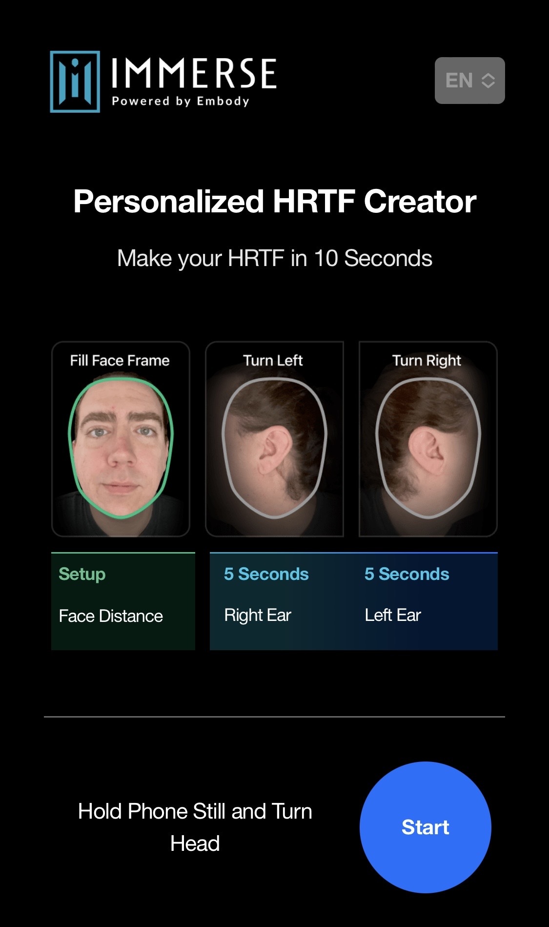 How to create a personalized HRTF profile with video capture of my ears ...