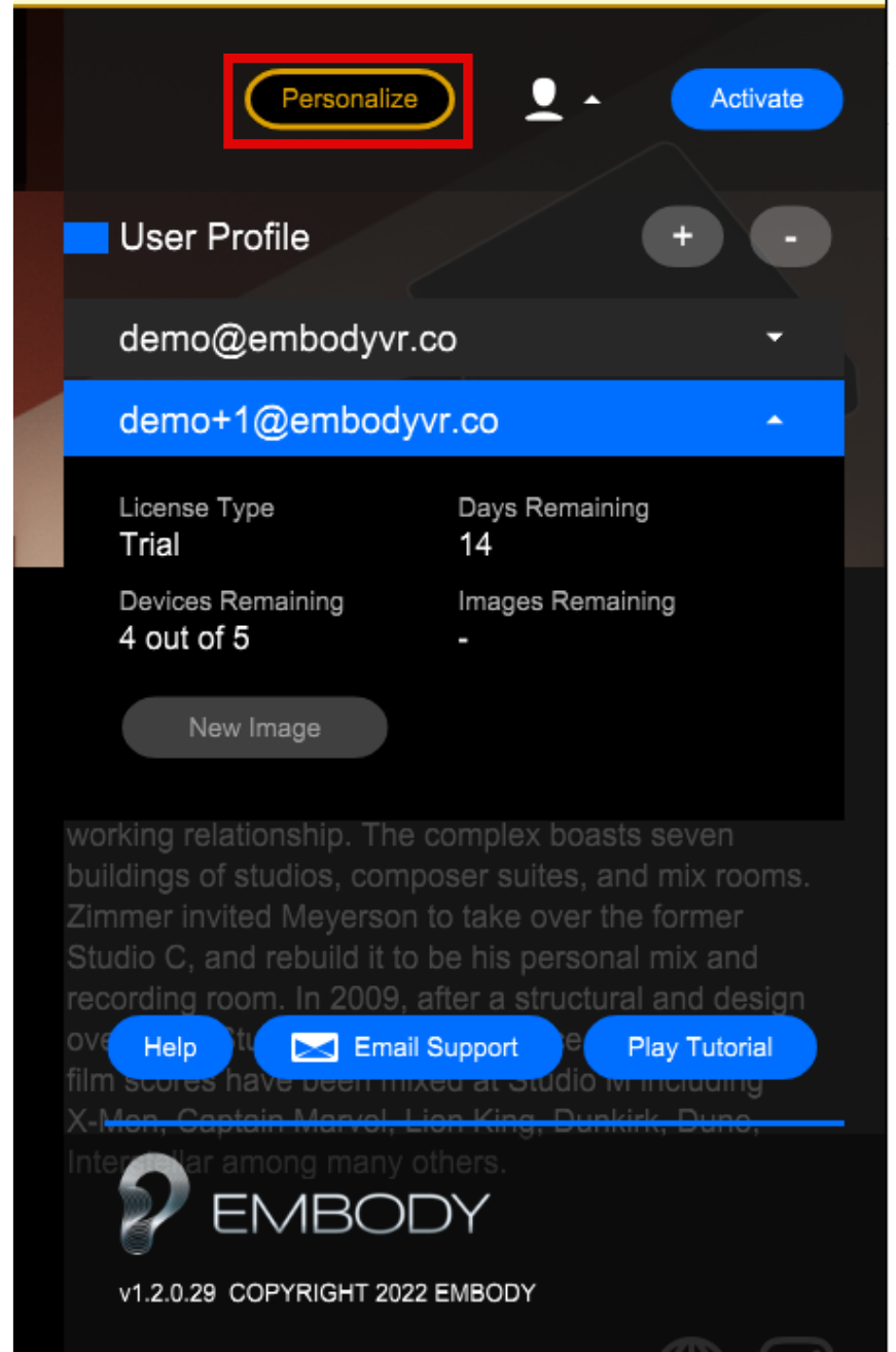How to Personalize my profile after skipping this step? – Embody