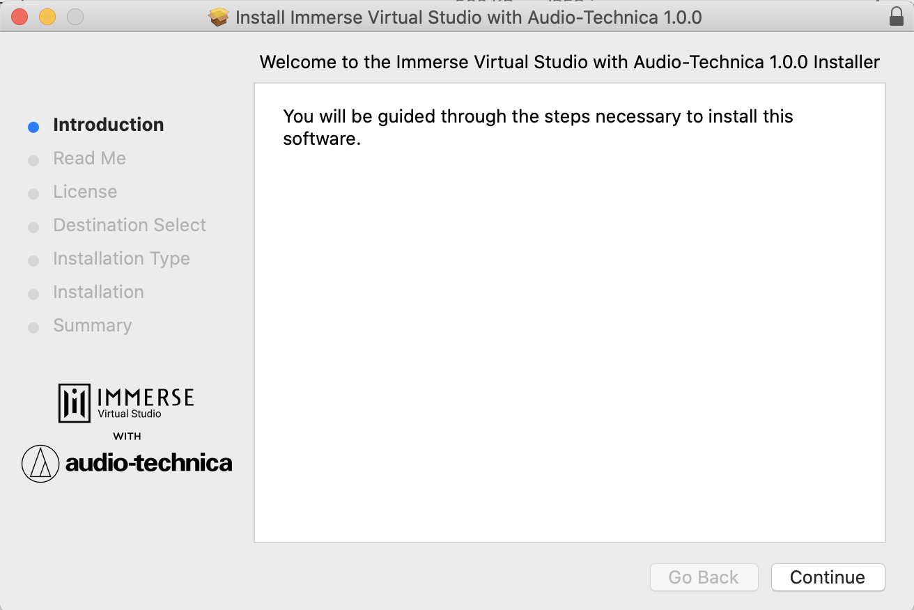 Immerse Virtual Studio with Audio-Technicaのインストール方法を教えてください。 – Embody